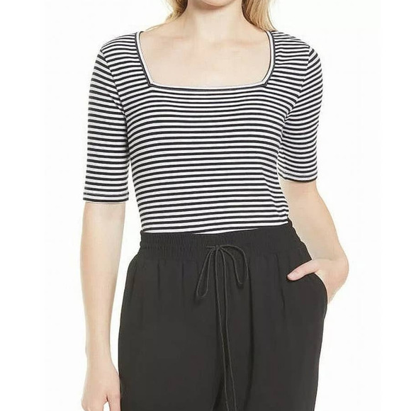 Halogen (R) | Tops | Halogen Blouse Womens Black White Academia Gothic ...